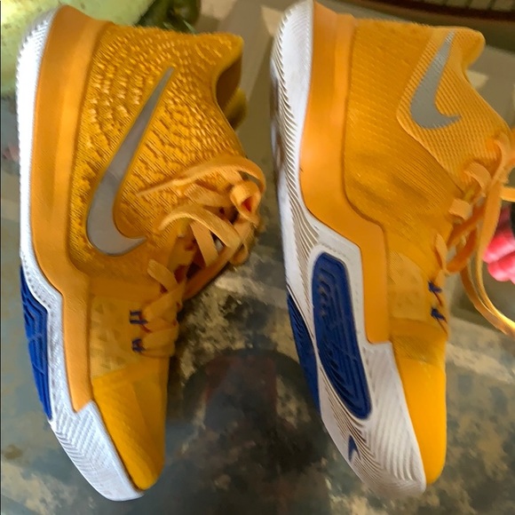 Nike | Shoes | Nike Yellow Kyrie Irving Shoes Mens Size 5 | Poshmark